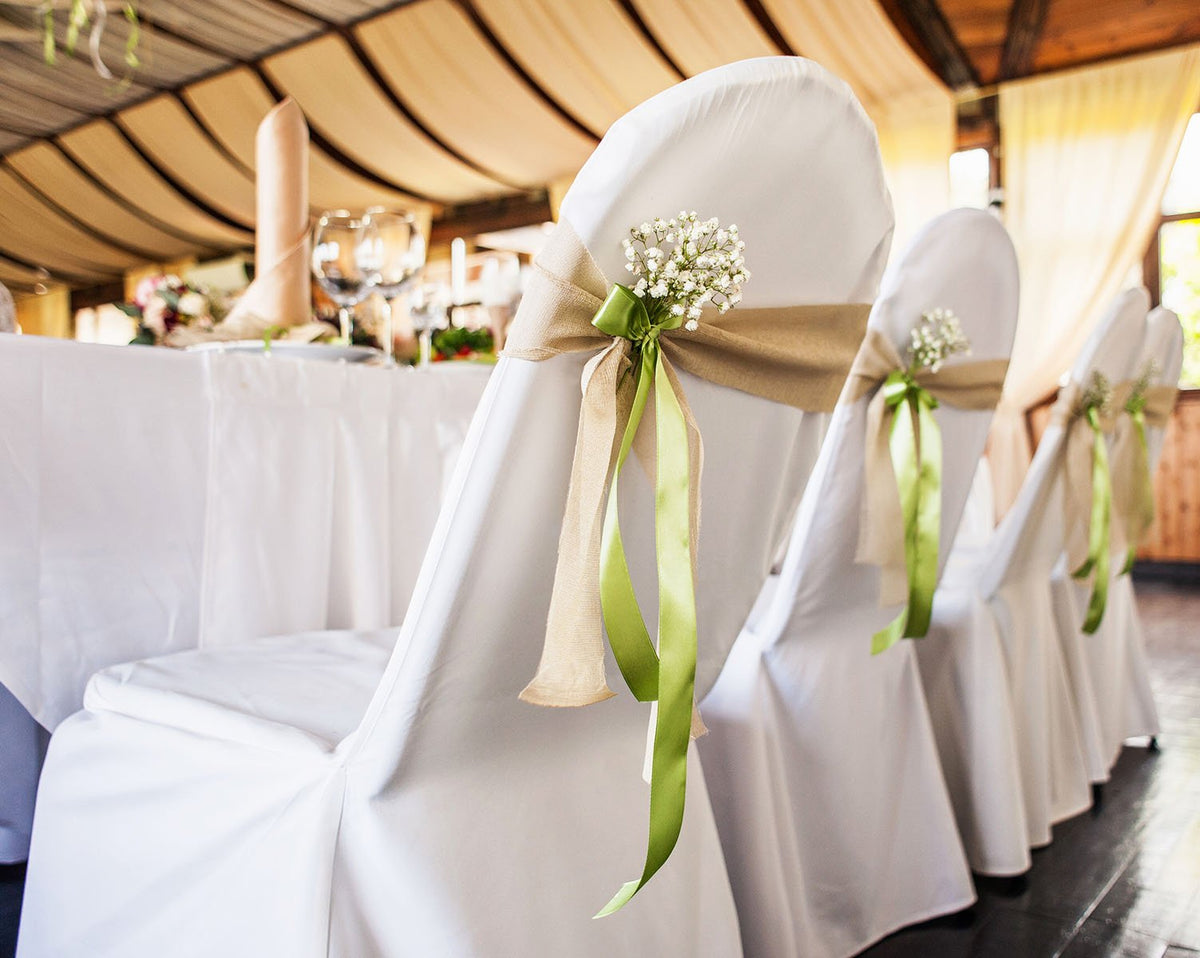 Standard Poly Chair Cover Rental – The Party Peeps